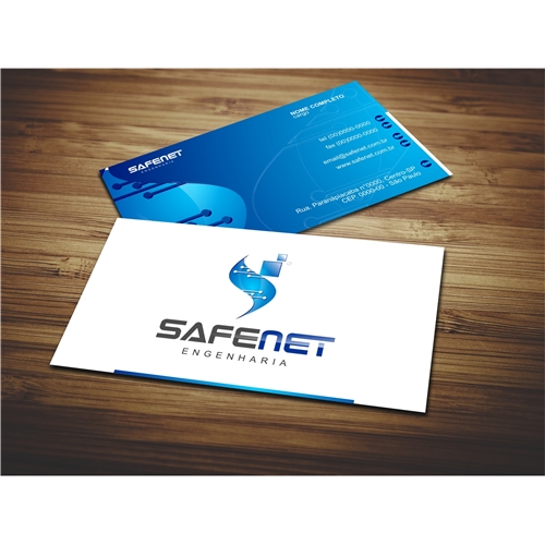 SafeNet Engenharia | Criação de Logo e Papelaria (6 itens) Para Com...