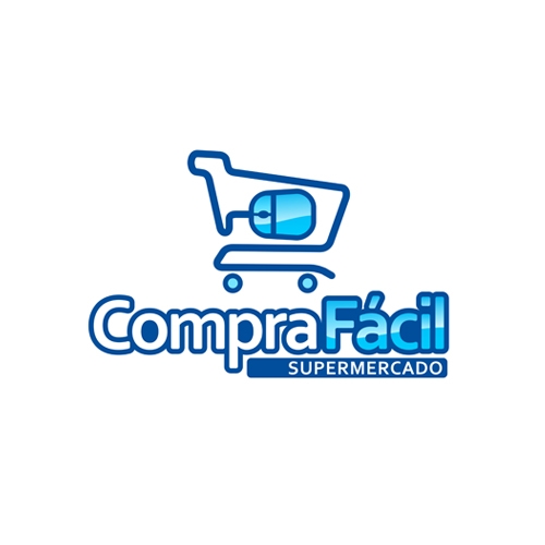 Compra Fácil Supermercado | Criação de Logo Para Alimentos & Bebidas