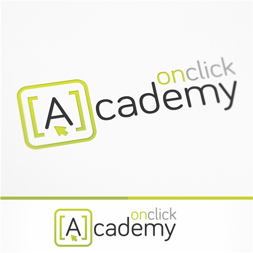 Onclick Academy Logo | Criação de Logo Para Educação & Cursos
