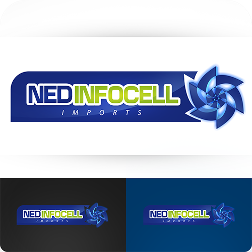 NeD InfoCell Imports | Criação de Logo Para