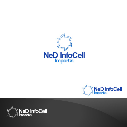 NeD InfoCell Imports | Criação de Logo Para