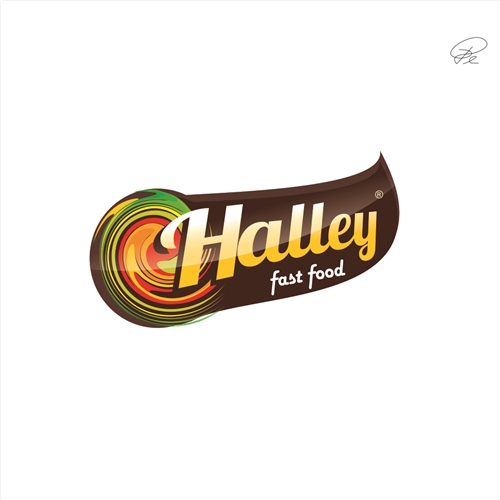 HALLEY - FAST FOOD | Criação de Logo e Cartao de Visita Para Comput...