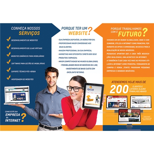 Folder Arco Informática - Remodelagem do folder | Criação de Peça G...