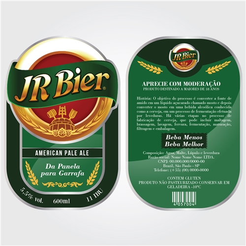 JR BIER | Criação de Embalagem (unidade) Para Alimentos & Bebidas