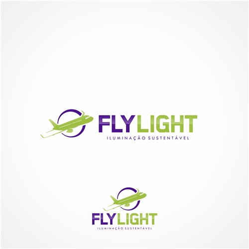 FlyLight | Criação de Logo Para Alta Tecnologia na área aviaçao