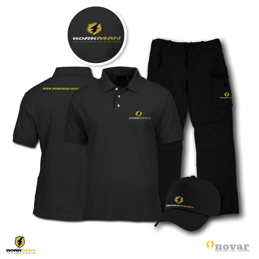 Workman Instalações Elétricas | Criação de Uniforme Profissional P...