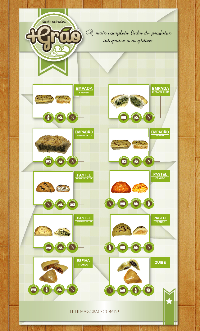 +Grão | Criação de Flyer / Panfleto Para alimenticio