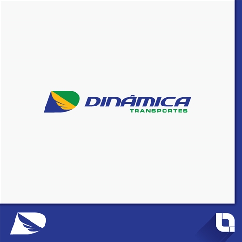 Dinâmica Transportes | Criação de Logo Para Logística, Entrega & Ar...
