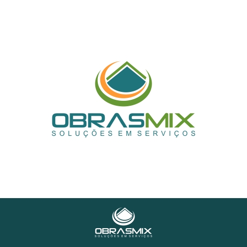 Obras Mix_ Soluçoes em serviços | Criação de Logo Para Construção