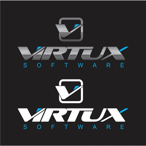 Criaçao logo software Virtux | Criação de Logo Para Computador & In...