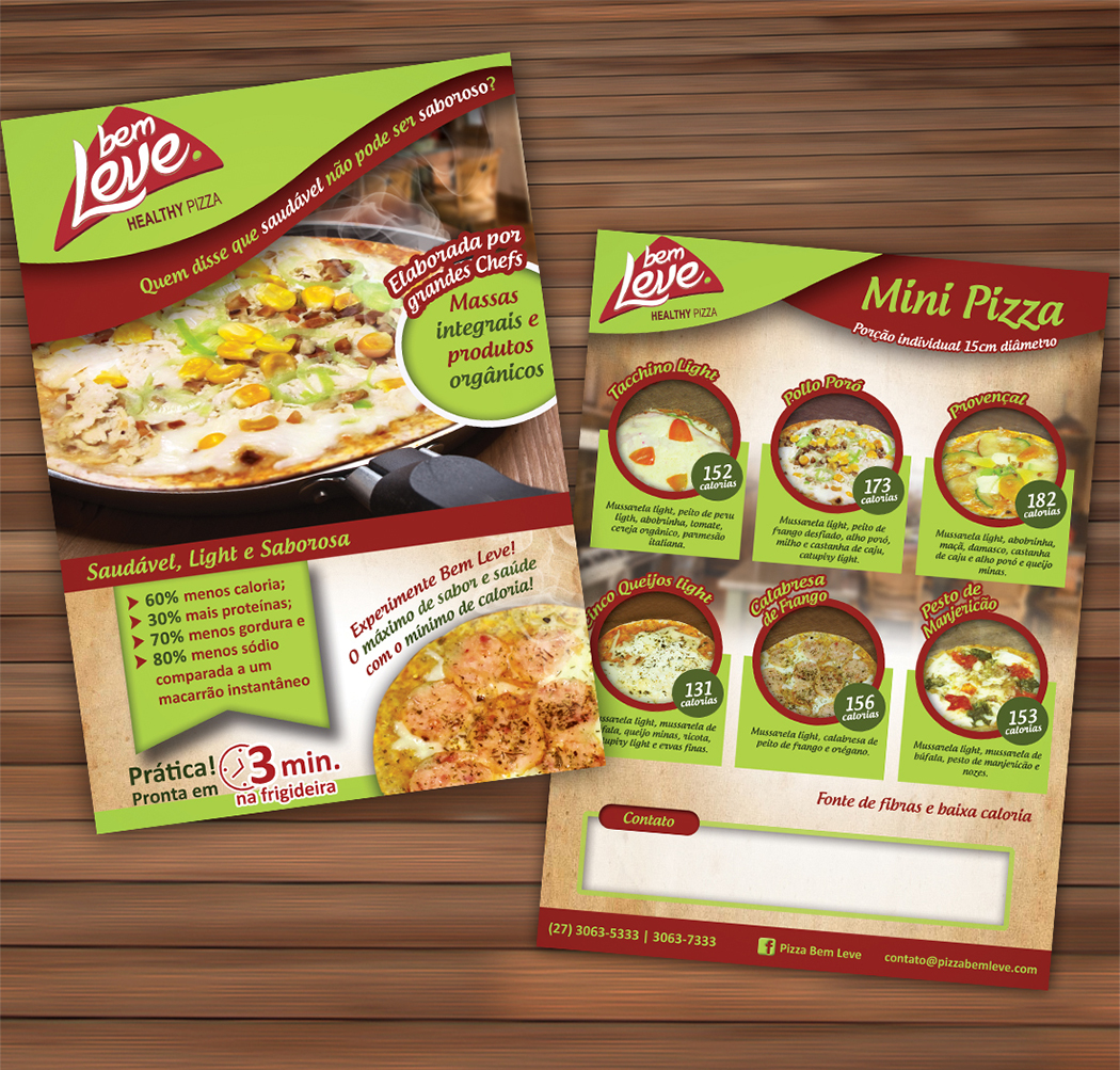 Minipizzas de Frigideira - Bem Leve Healthy Pizza | Criação de Flye...
