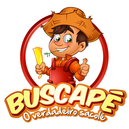 Buscapé - O verdadeiro sacolé | Criação de Logo Para alimenticio