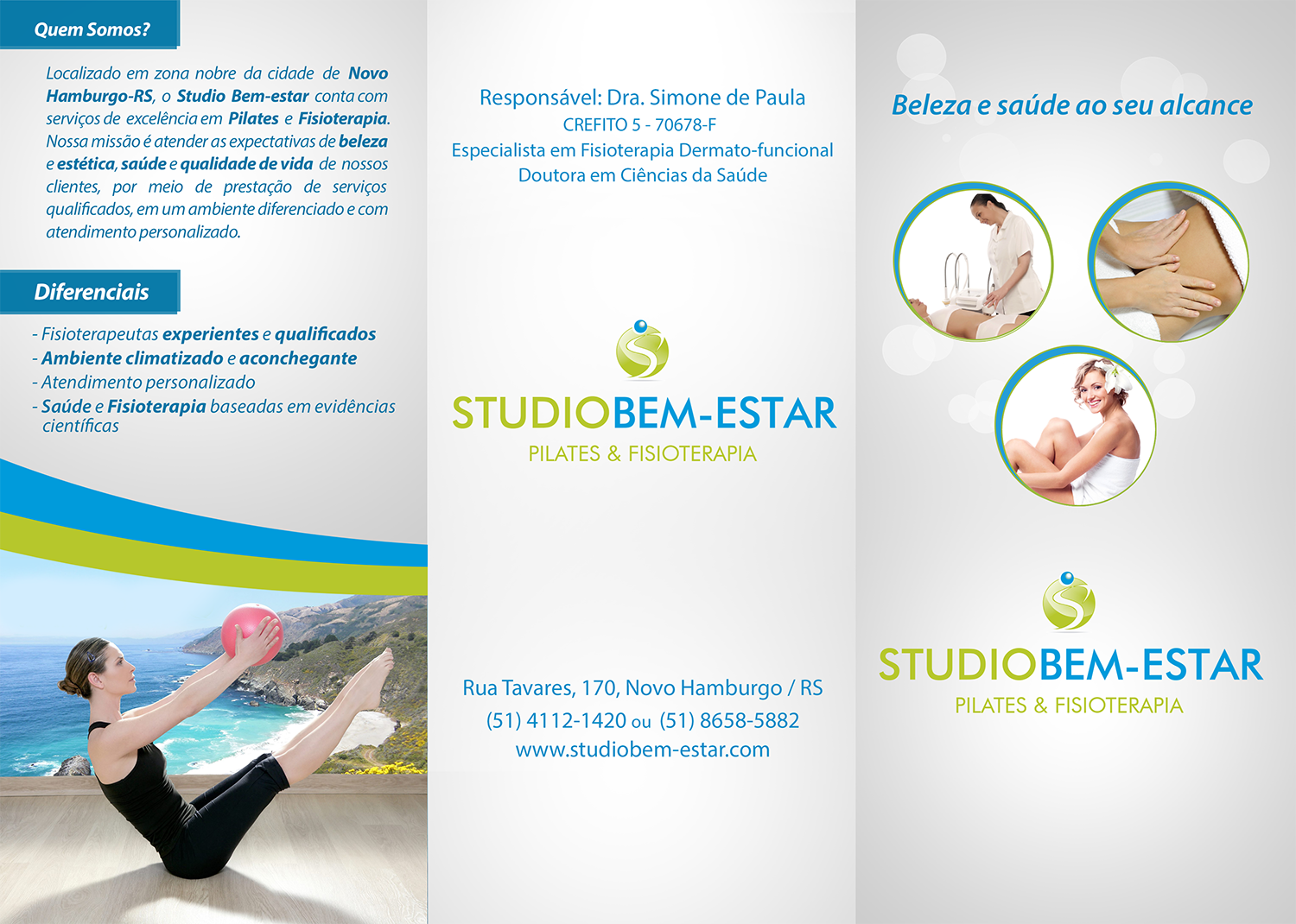 Studio Bem-estar | Criação de Folder Para