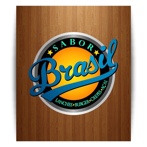 SABOR BRASIL LANCHES | Criação de Logo Para Alimentos & Bebidas