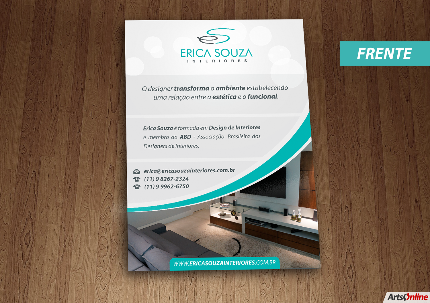 Erica Souza Interiores | Criação de Flyer / Panfleto Para servicos