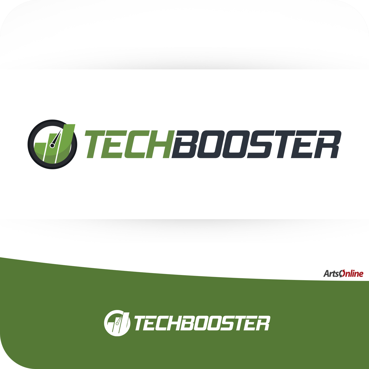 TechBooster | Criação de Logo Para informatica