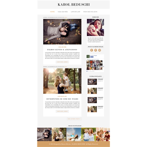 Tenha um Template para Blog