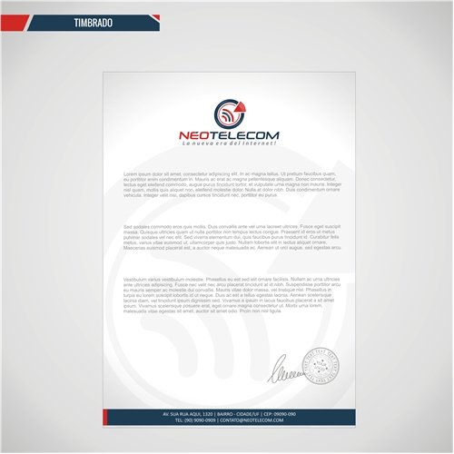 Neo Telecom - La nueva era del internet | Criação de Logo e Papelar...