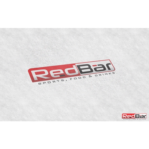 Red Bar - sports, food & drinks | Criação de Logo Para Alimentos