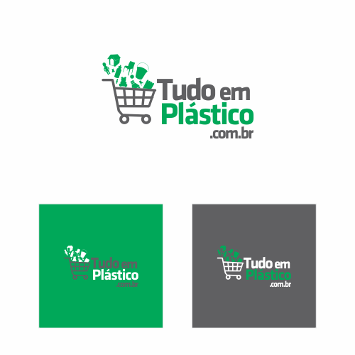 TUDO EM PLASTICO | Criação de Logo Para