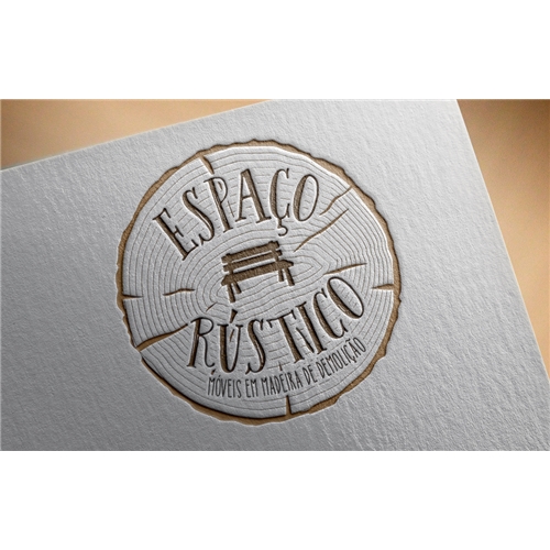 Espaço Rústico Móveis em Madeira de Demoliçao | Criação de Logo e C...