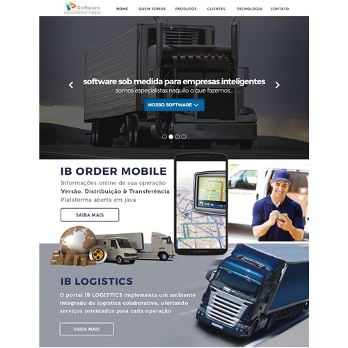 IB Software E Soluçoes para Logística | Criação de Layout Web-Desig...