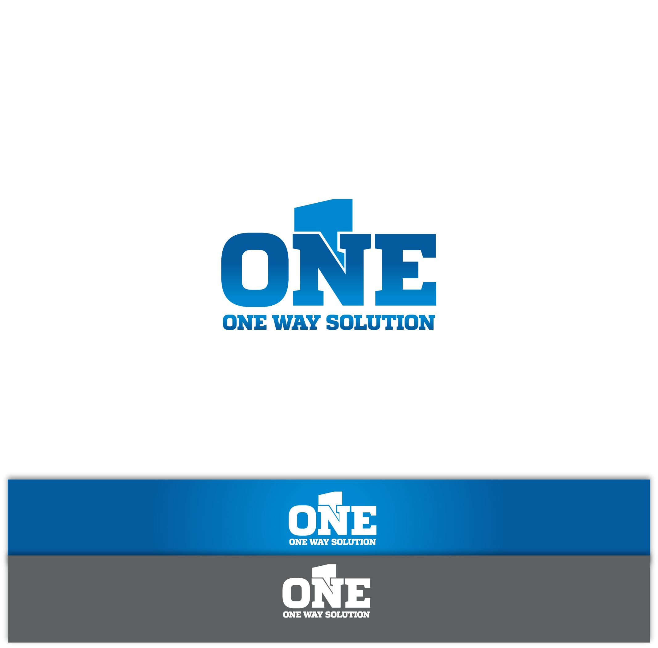 One Way Solution | Criação de Logo e Cartao de Visita Para