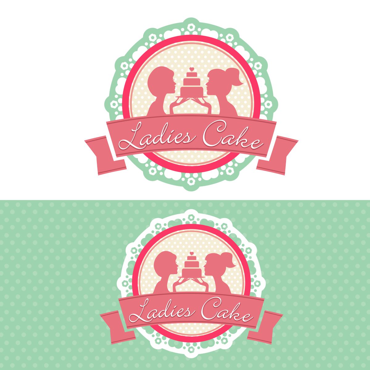 Ladies Cake | Criação de Logo Para Bolos e pães de mel
