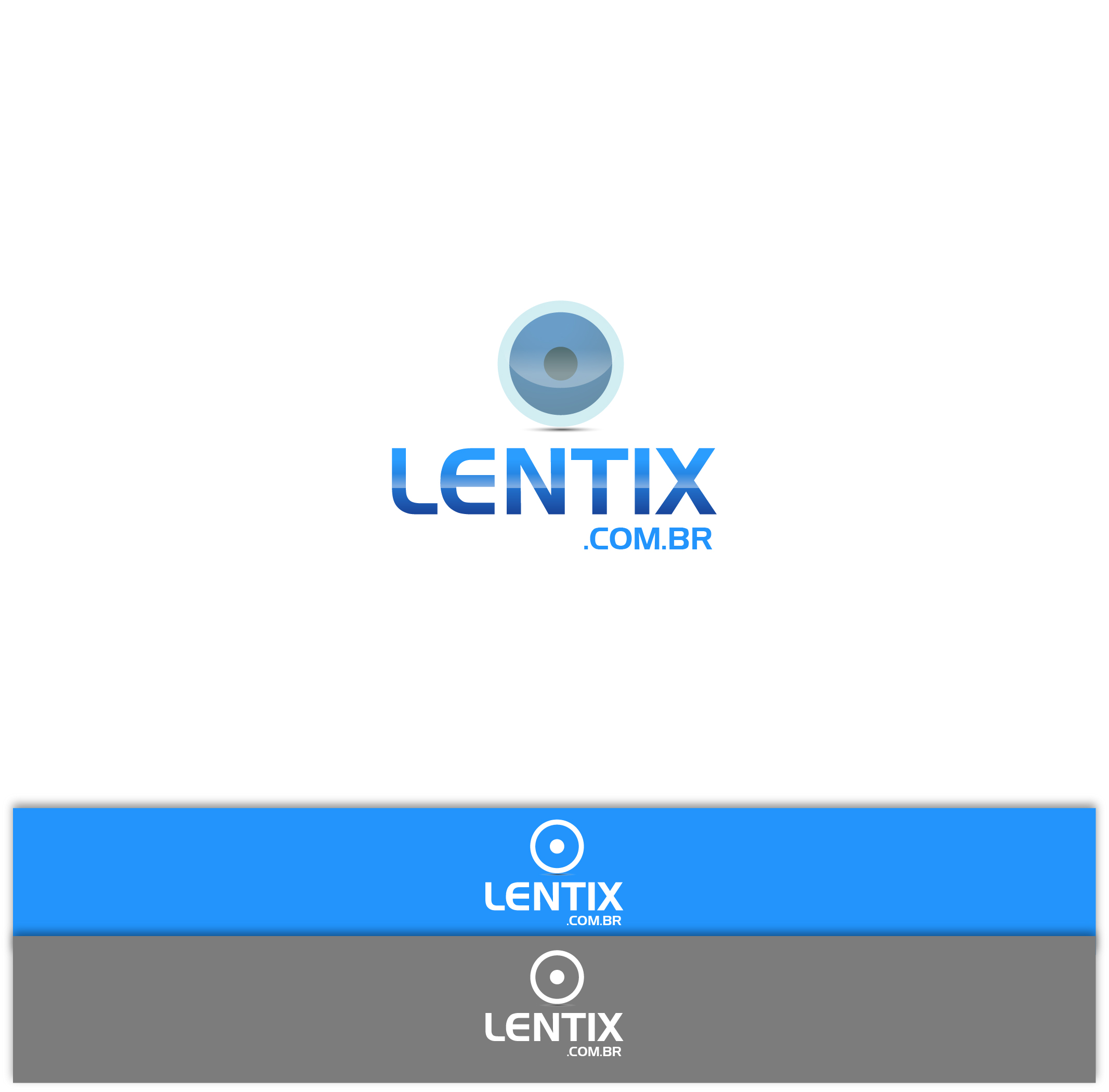 LENTIX | Criação de Logo e Papelaria (6 itens) Para Lentes de Contato