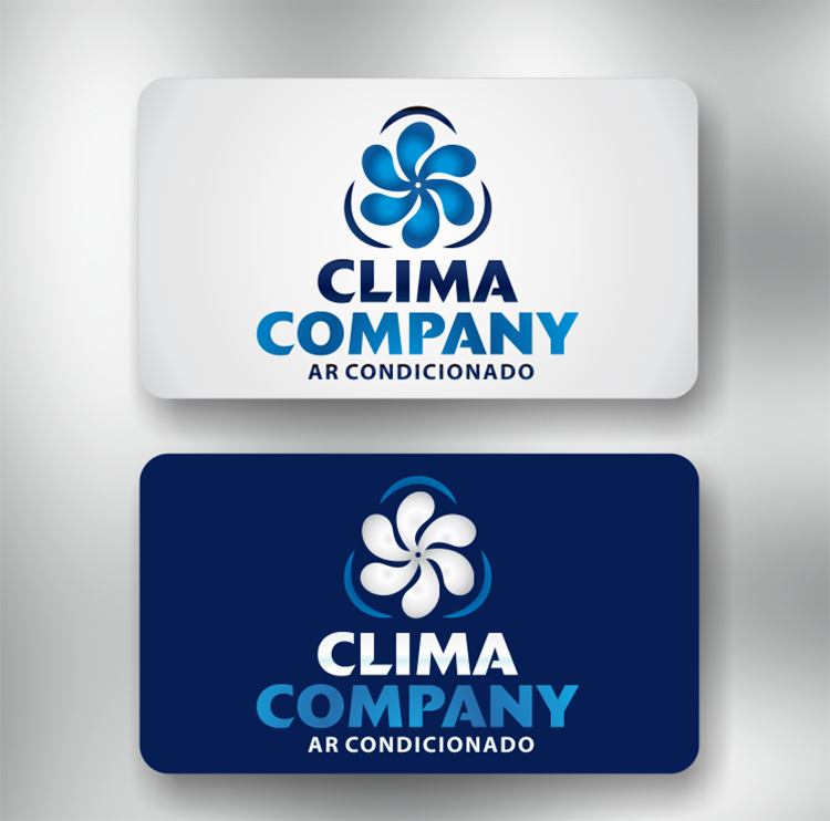 CLIMA COMPANY Ar Condicionado | Criação de Logo e Papelaria (6 iten...