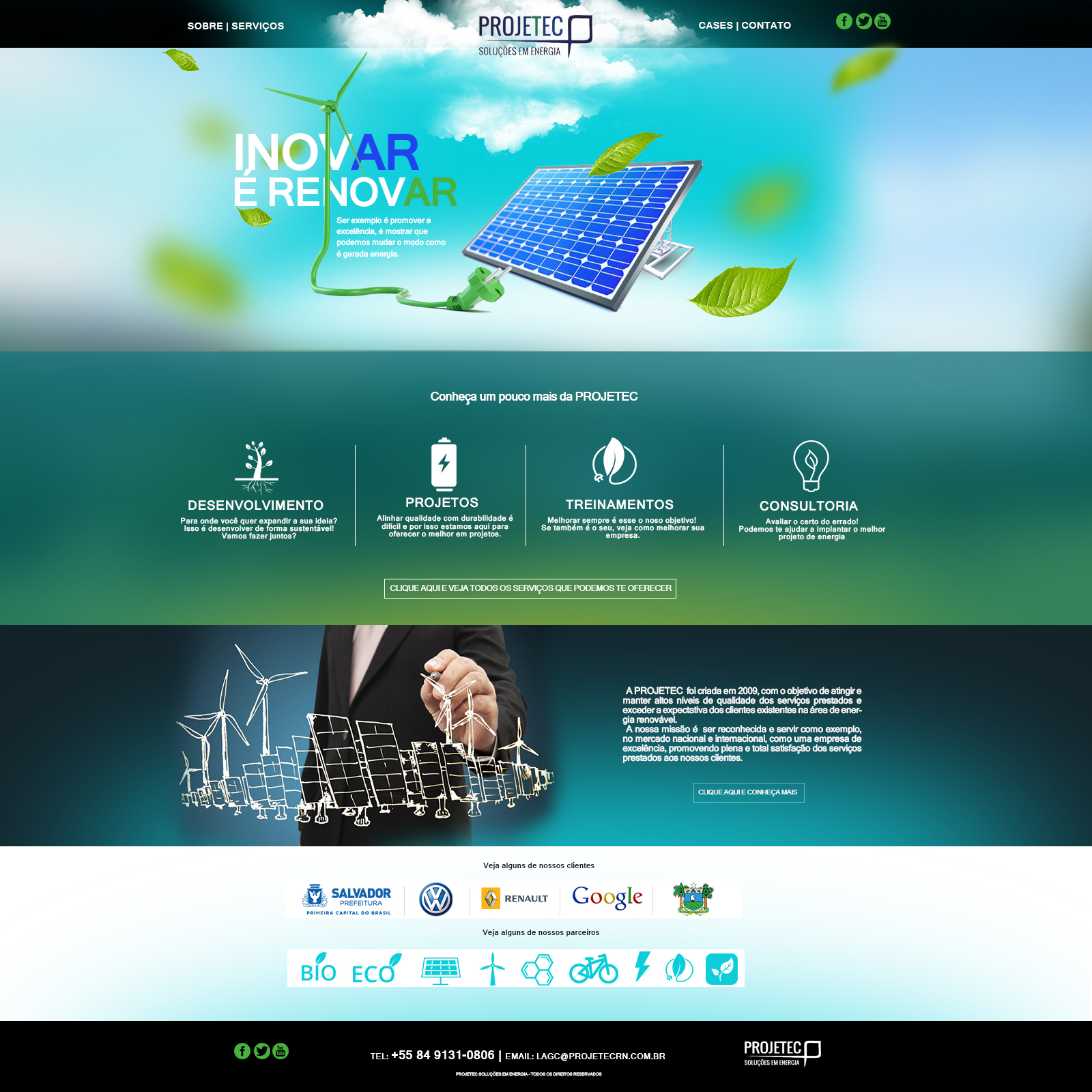 Layout para Website para PROJETEC SOLUÇÕE.. | davidbar.. 2868335