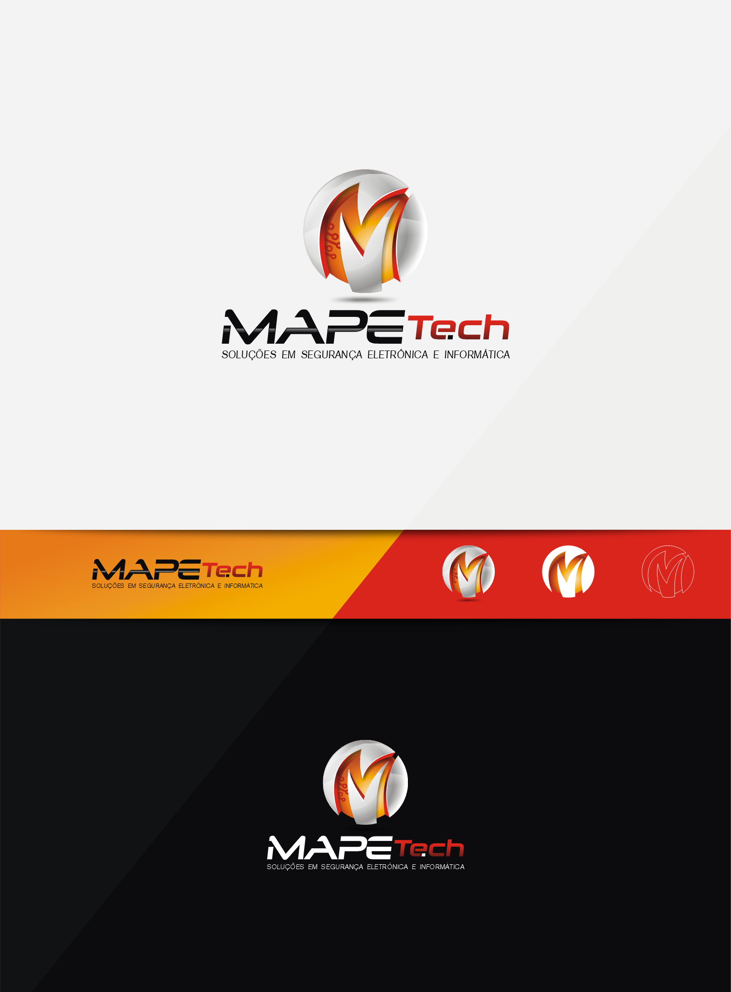 MAPE Tech | Criação de Logo e Papelaria (6 itens) Para CFTV e Infor...