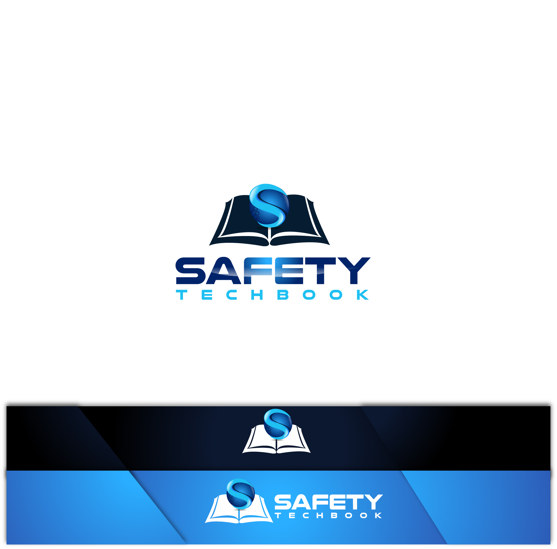 Safety TechBook | Criação de Logo Para Educação & Cursos