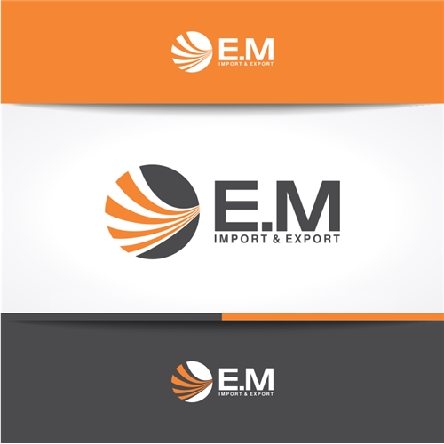 E.M Import & Export | Criação de Logo Para Alimentos & Bebidas