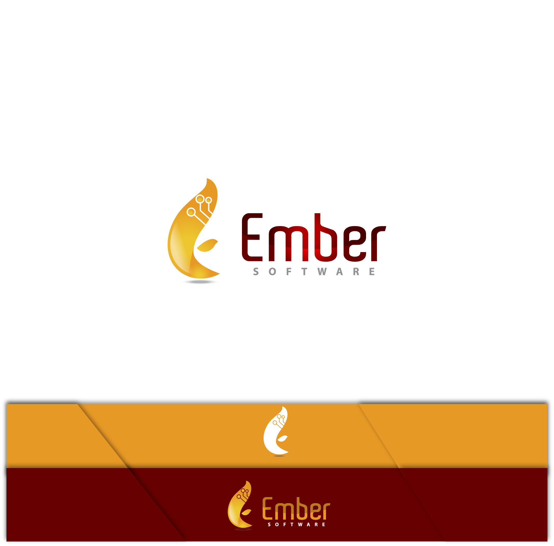 Ember Software | Criação de Logo e Papelaria (6 itens) Para