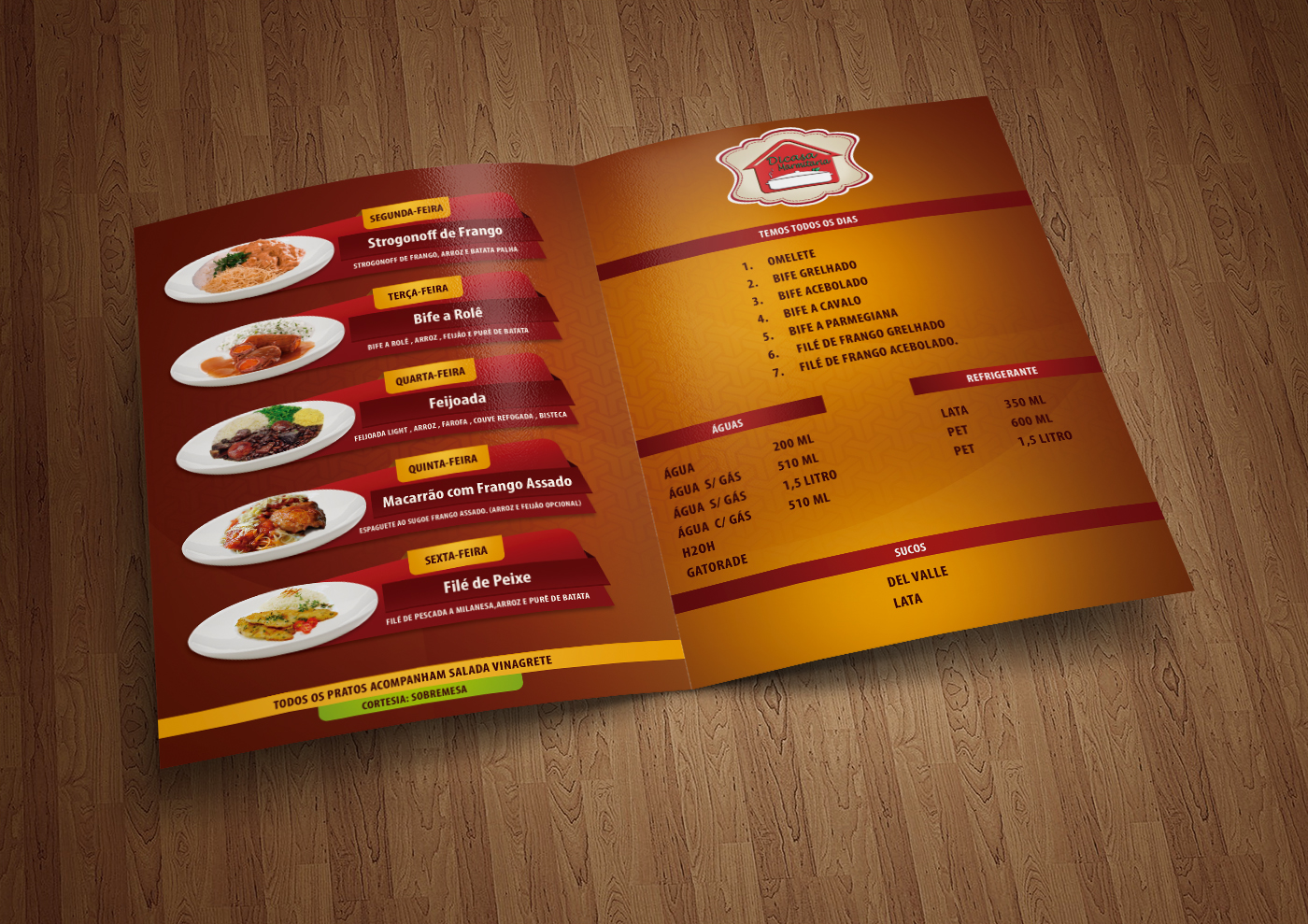 marmitaria dicasa | Criação de Folder Para Saúde & Nutrição