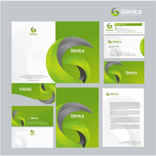 GENICA - Inovaçao Biotecnológica | Criação de Logo e Papelaria (6 i...