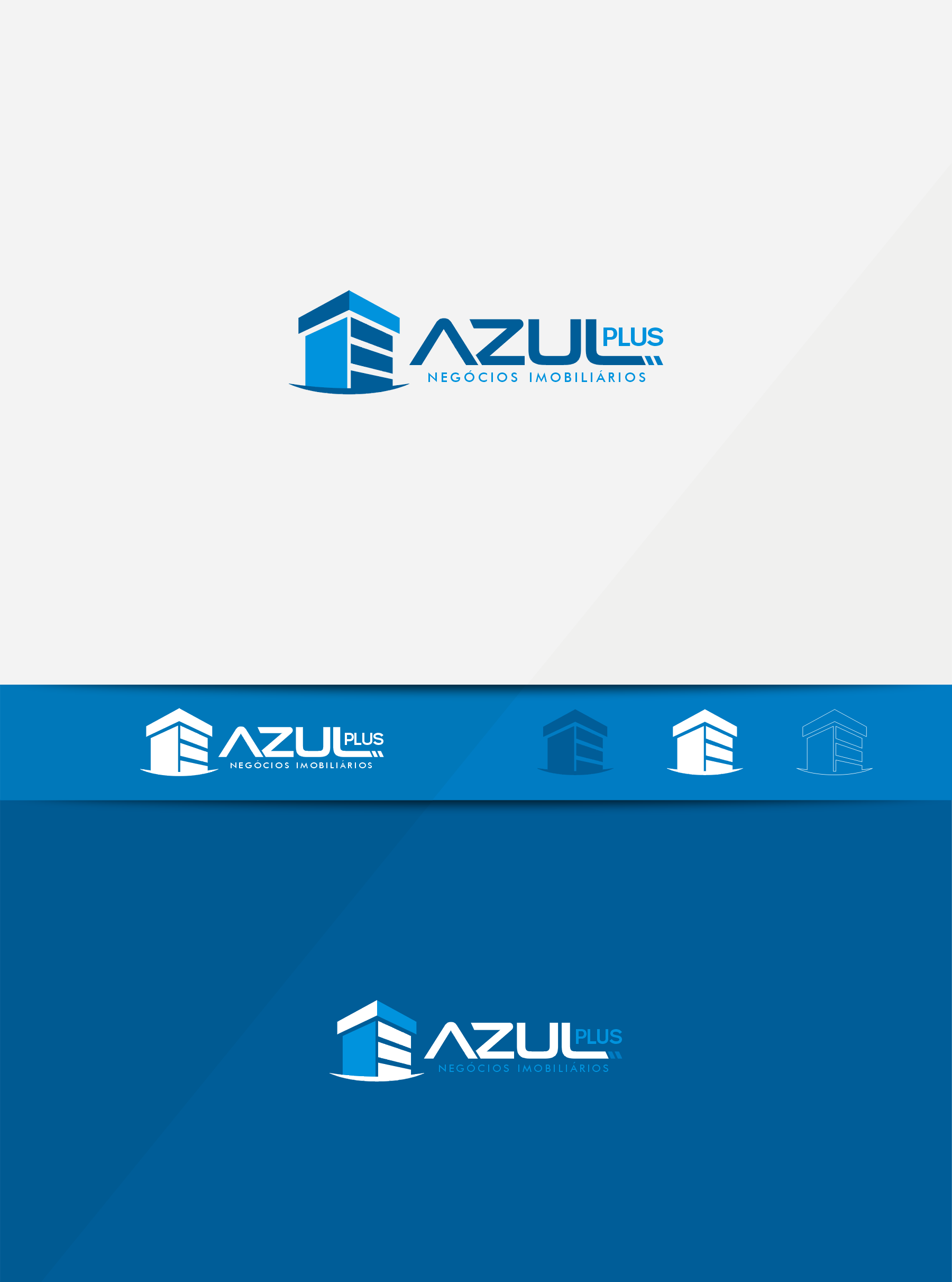 Azul Plus Negocios Imobiliarios | Criação de Logo Para