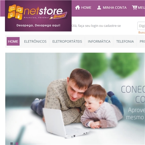 NetStore Brasil - Anunciou, Vendeu! | Criação de Logo Para Computad...