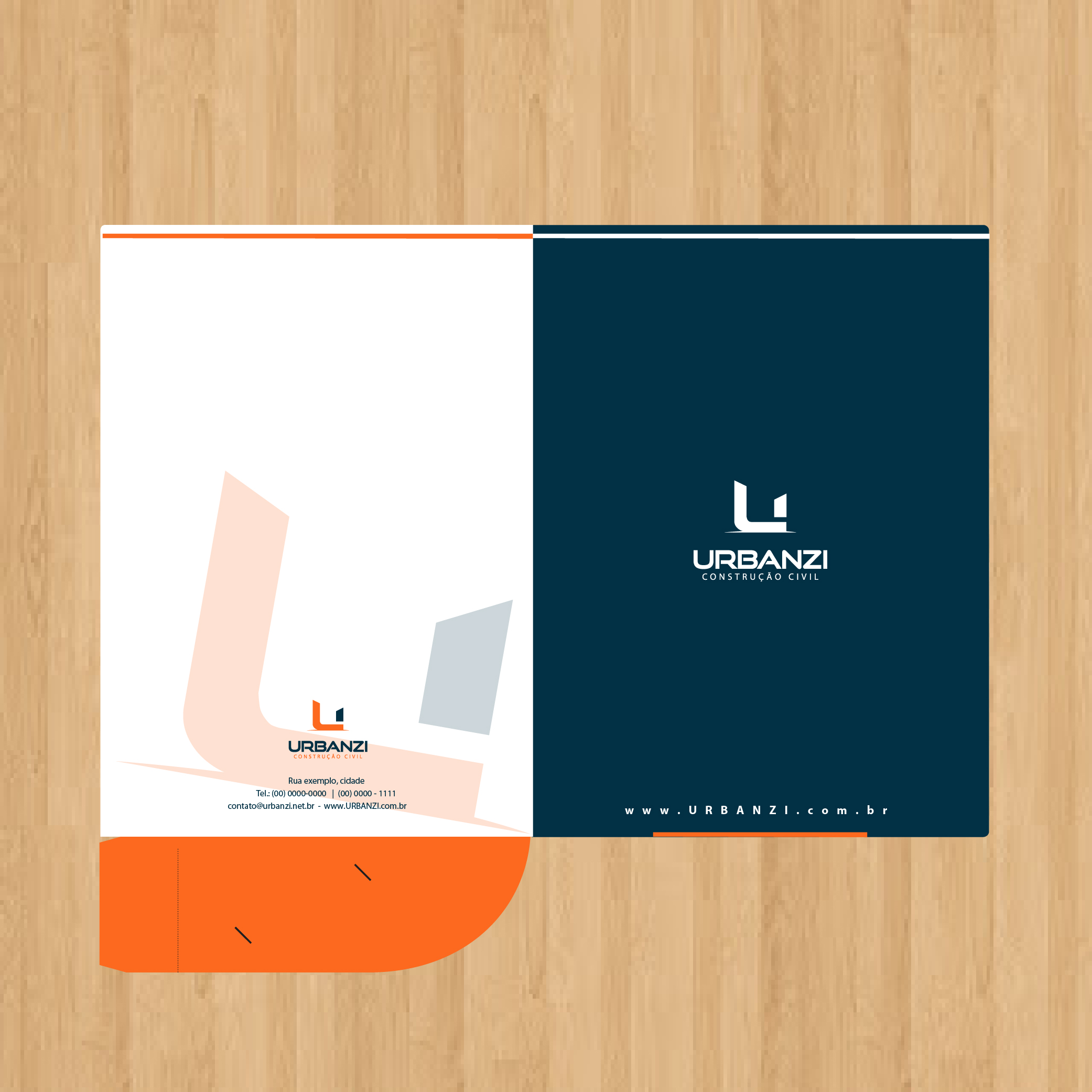 Urbanzi | Criação de Logo e Papelaria (6 itens) Para