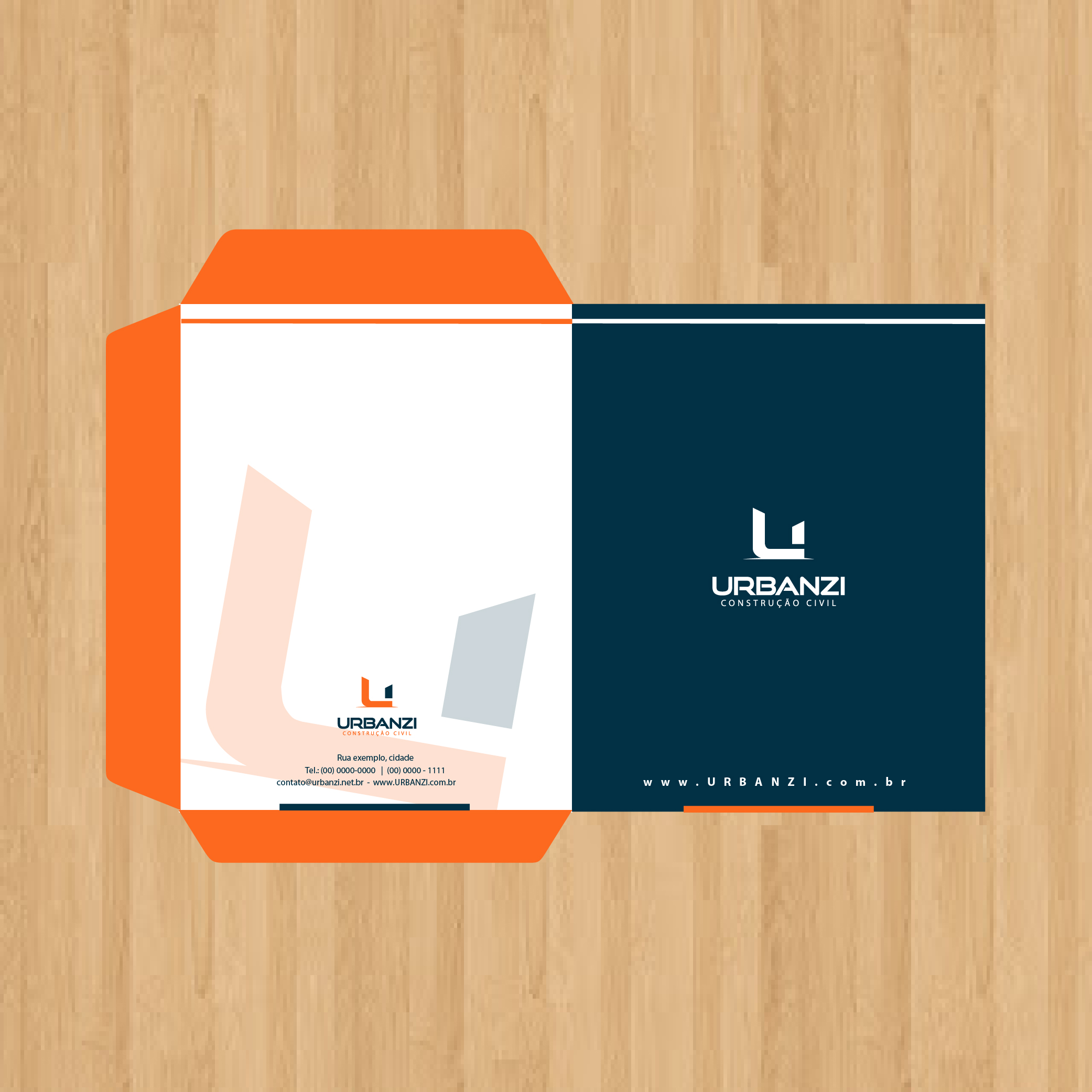 Urbanzi | Criação de Logo e Papelaria (6 itens) Para