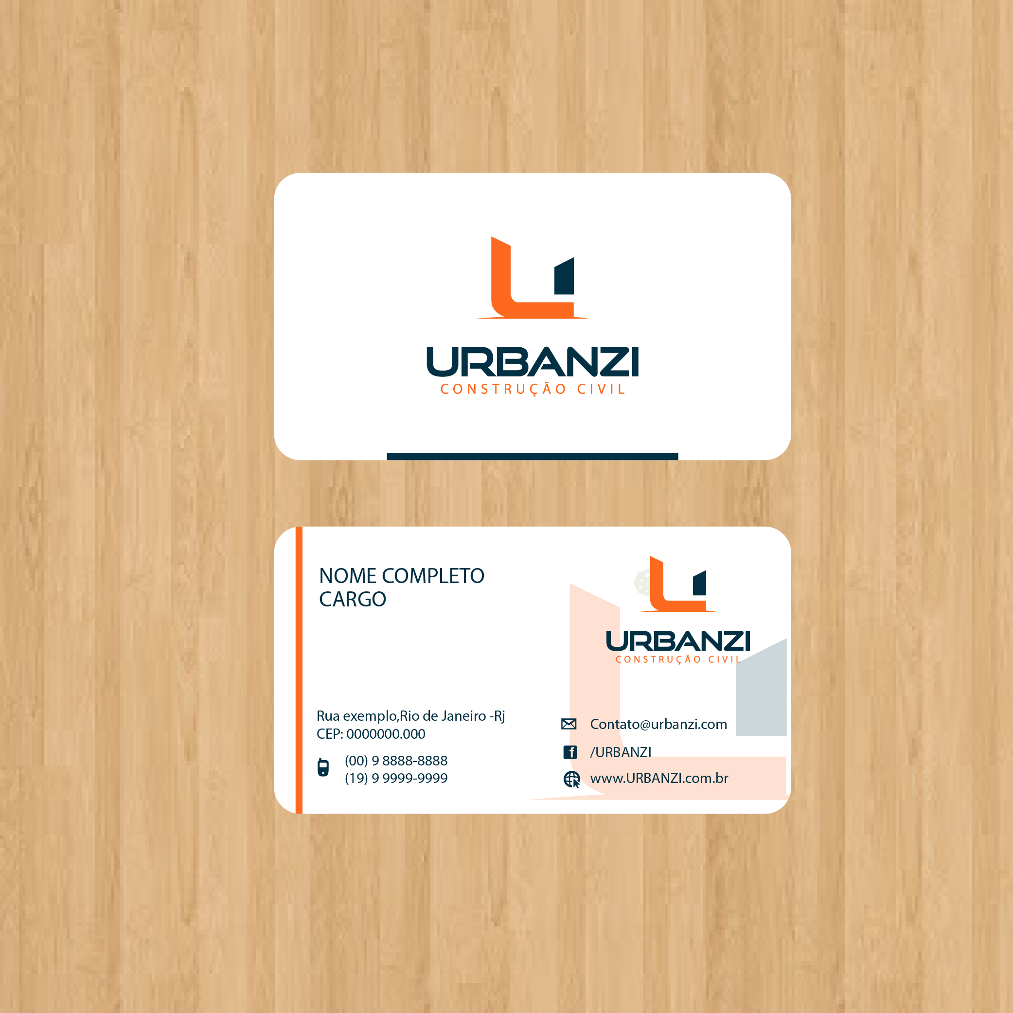 Urbanzi | Criação de Logo e Papelaria (6 itens) Para