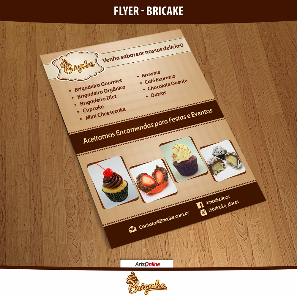 Empresa que vende doces artesanais | Criação de Flyer / Panfleto Pa...