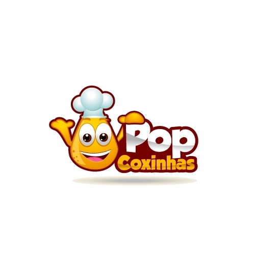 Pop Coxinhas | Criação de Logo Para Alimentos