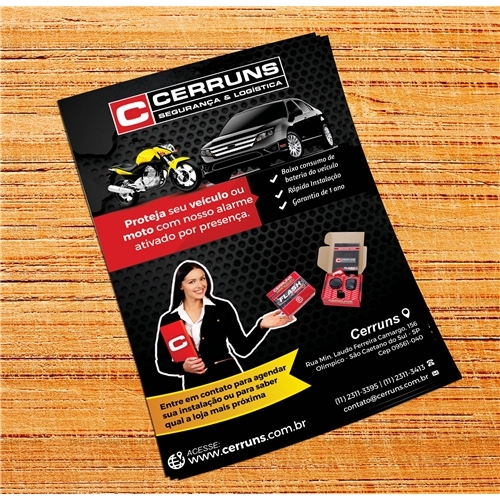 Cerruns / FLASH PRESENÇA | Criação de Flyer / Panfleto Para Seguran...
