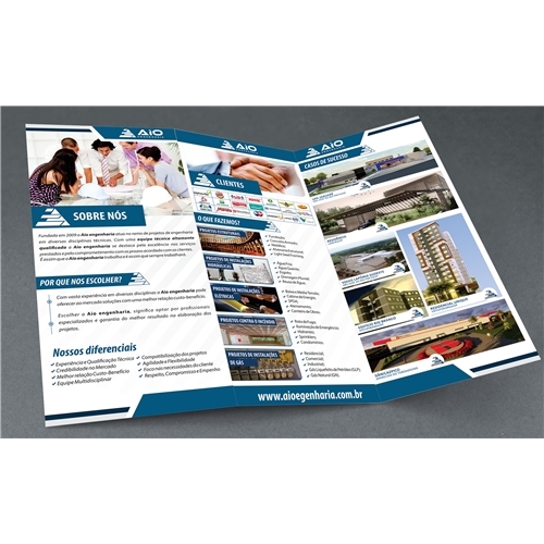 Aio engenharia | Criação de Folder Para Construção & Engenharia