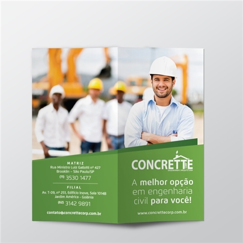 CONCRETTE CORP | Criação de Folder Para Construção & Engenharia