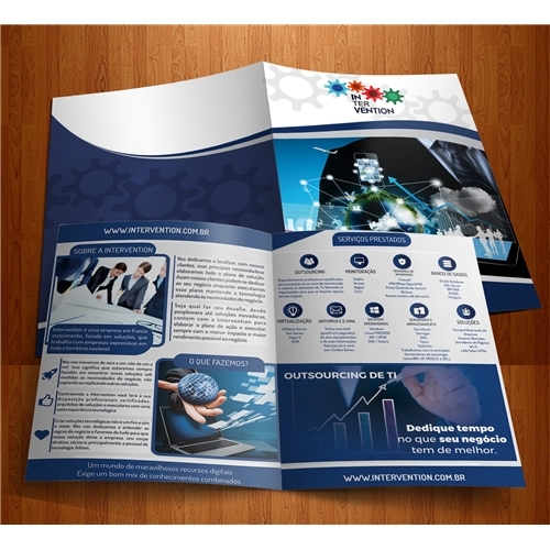 INTERVENTION TECNOLOGIA | Criação de Folder Para Computador & Internet