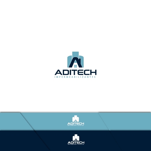 Aditech Impermeabilizantes | Criação de Logo e Papelaria (6 itens)
