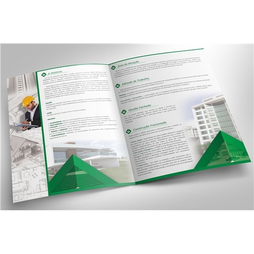 Construtora e Incorporadora Verde | Criação de Folder Para Construç...